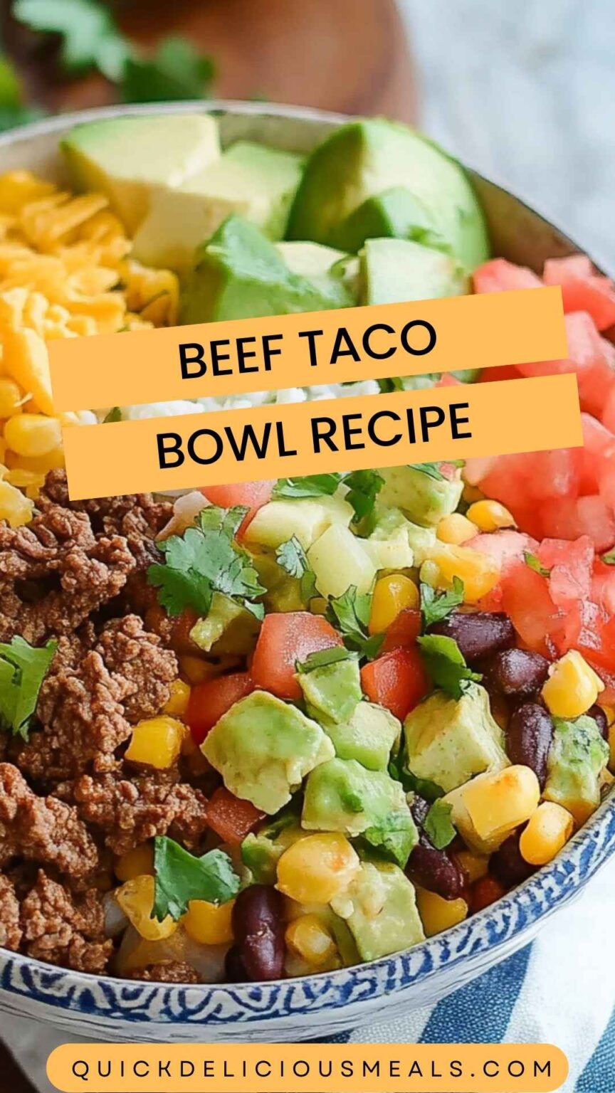 Beef Taco Bowl Recipe - Quick Delicious Meals