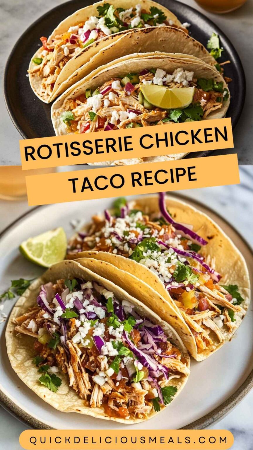 Rotisserie Chicken Taco Recipe - Quick Delicious Meals