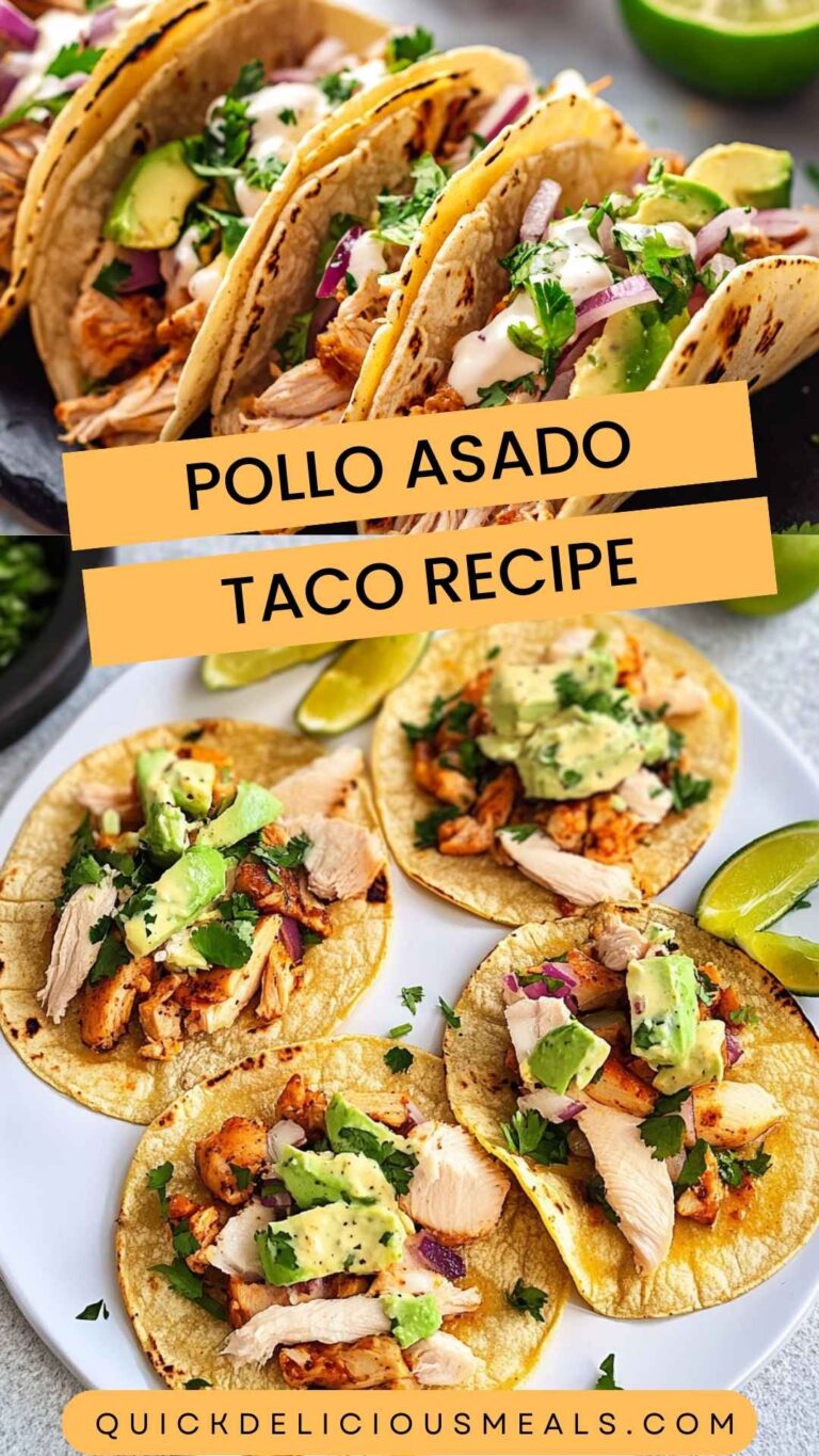 Pollo Asado Taco Recipe - Quick Delicious Meals