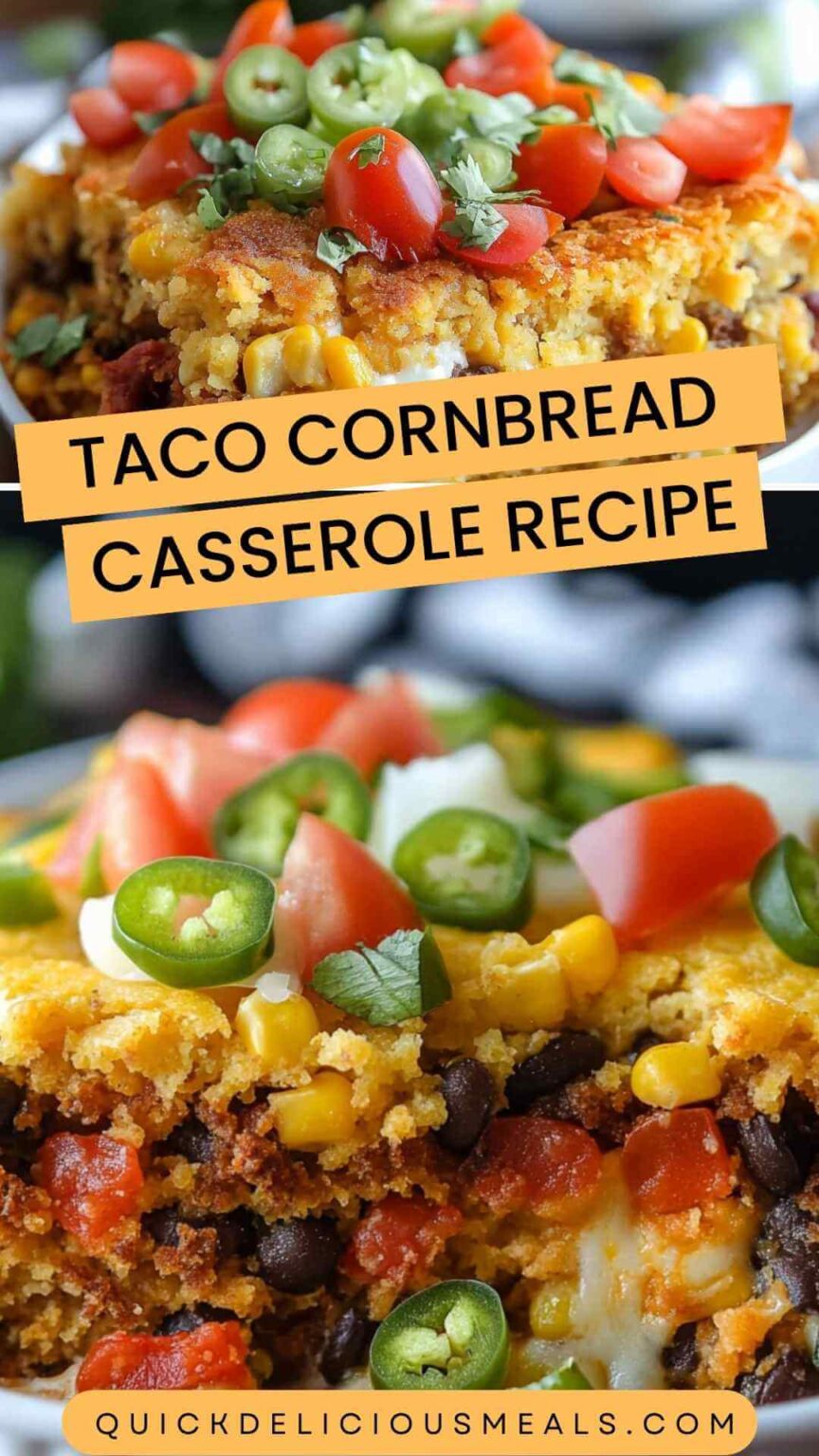 Taco Cornbread Casserole Recipe - Quick Delicious Meals