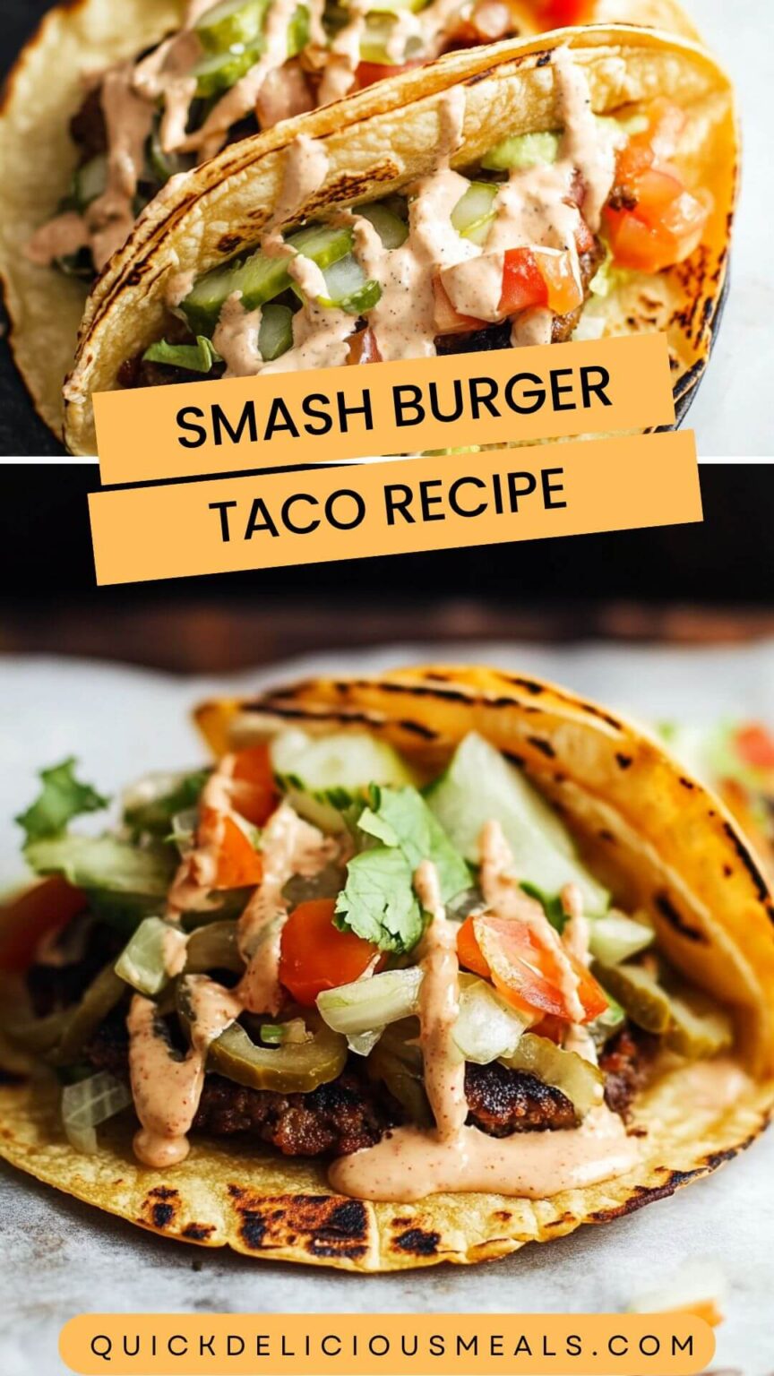 Smash Burger Taco Recipe - Quick Delicious Meals