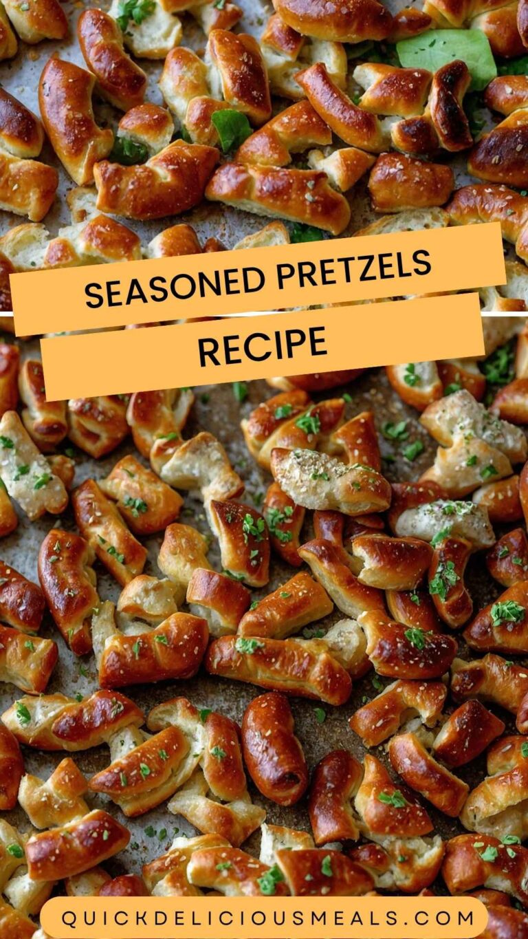 Seasoned Pretzels Recipe - Quick Delicious Meals