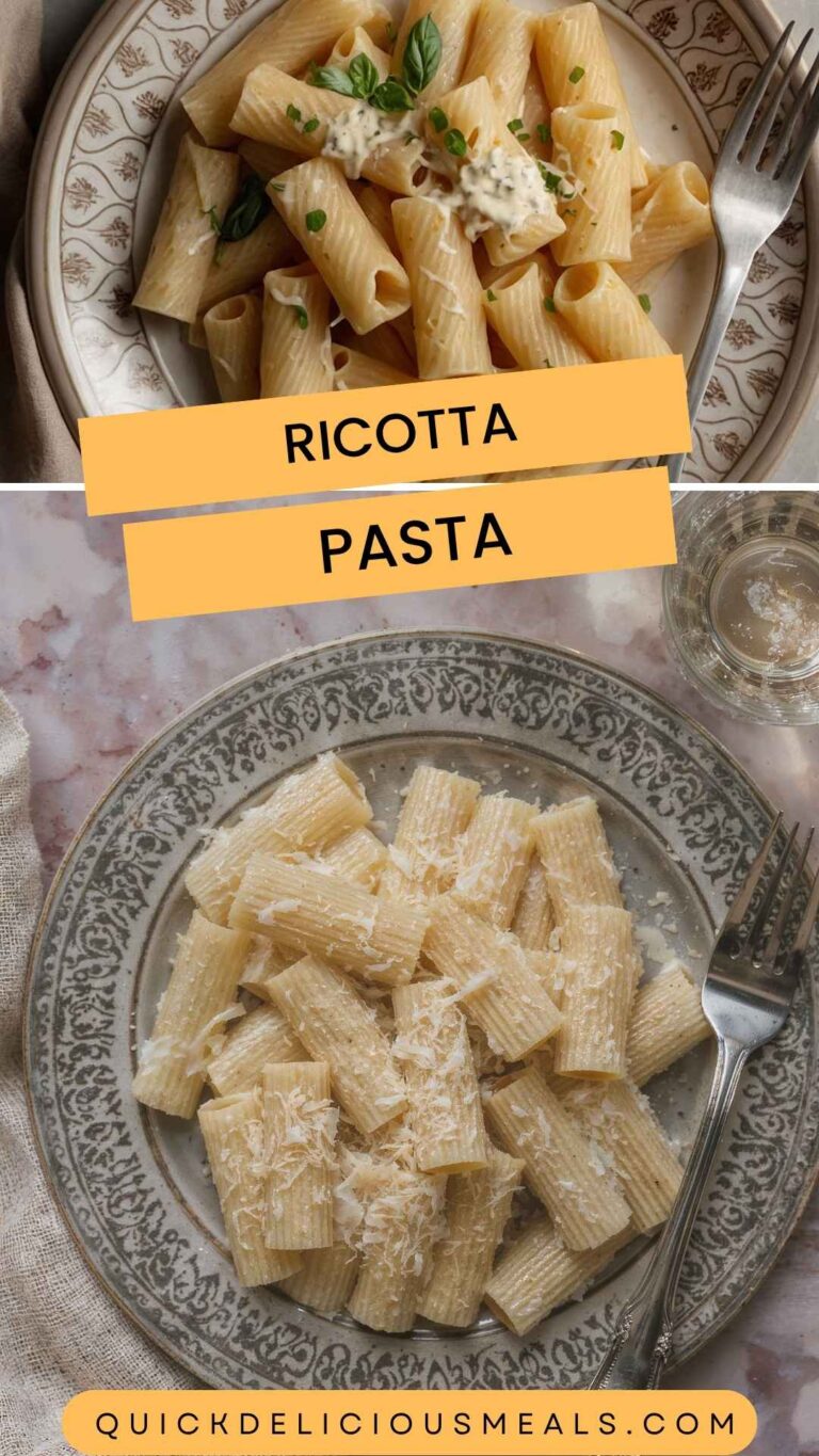 Ricotta Pasta - Quick Delicious Meals