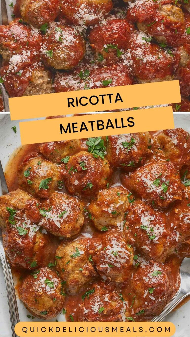 Ricotta Meatballs - Quick Delicious Meals